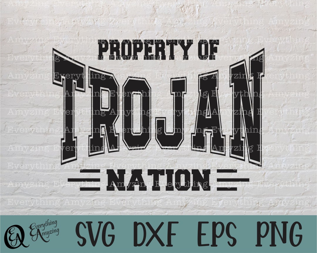 Trojan Nation Svg, Trojans Mascot Svg, Trojans School Spirit Svg ...