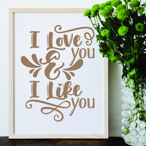 I Love You and I Like You SVG Love Svg Marriage Svg Couple - Etsy