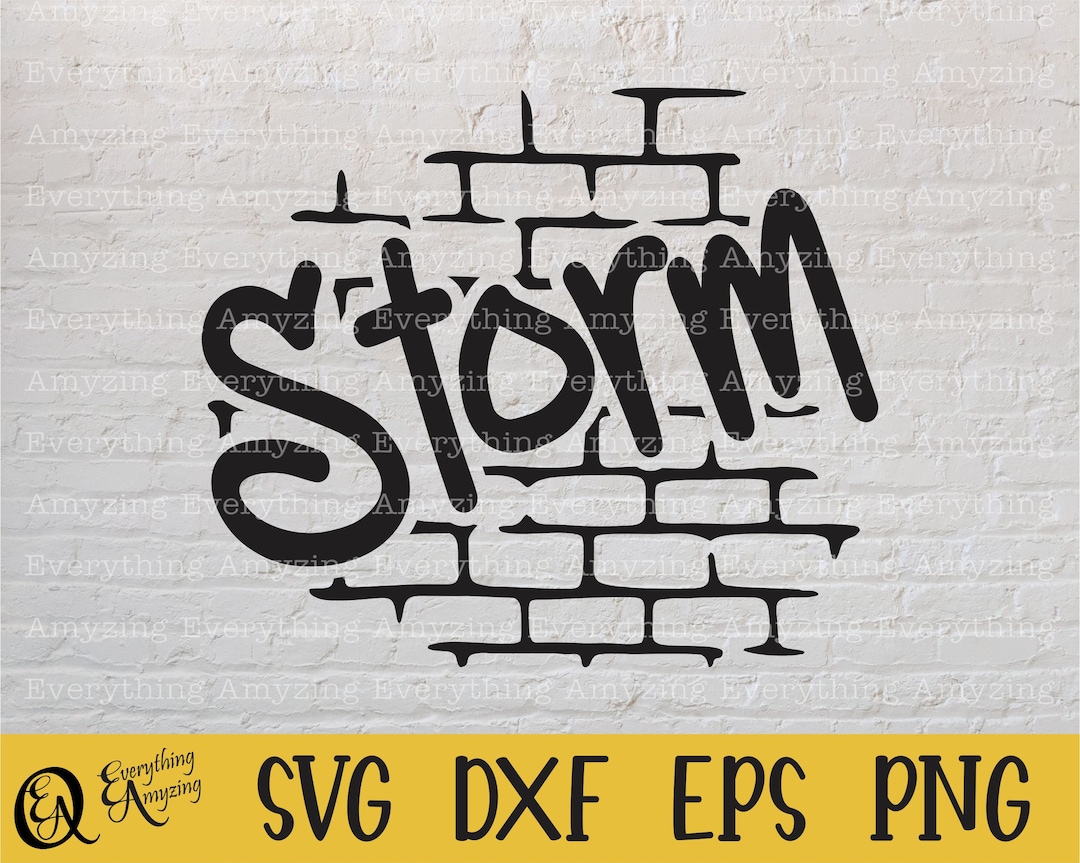 Storm Graffiti Svg, Storm Mascot Svg, Storm School Spirit Svg, High ...