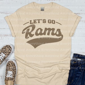 Let's Go Rams Svg, Rams Mascot Svg, Rams School Spirit Svg, Rams ...