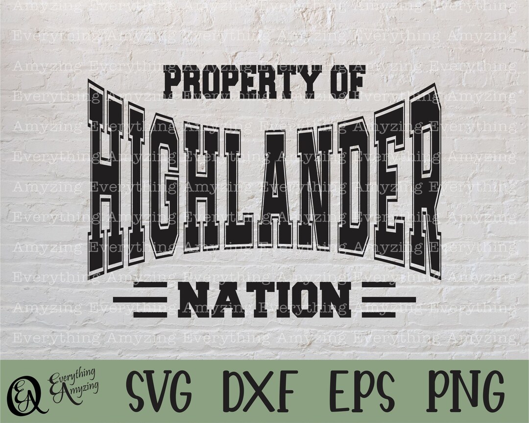 Highlander Nation Svg, Highlanders Mascot Svg, Highlanders School ...