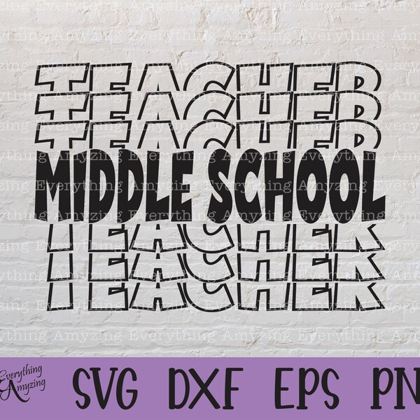 Middle School Svg - Etsy