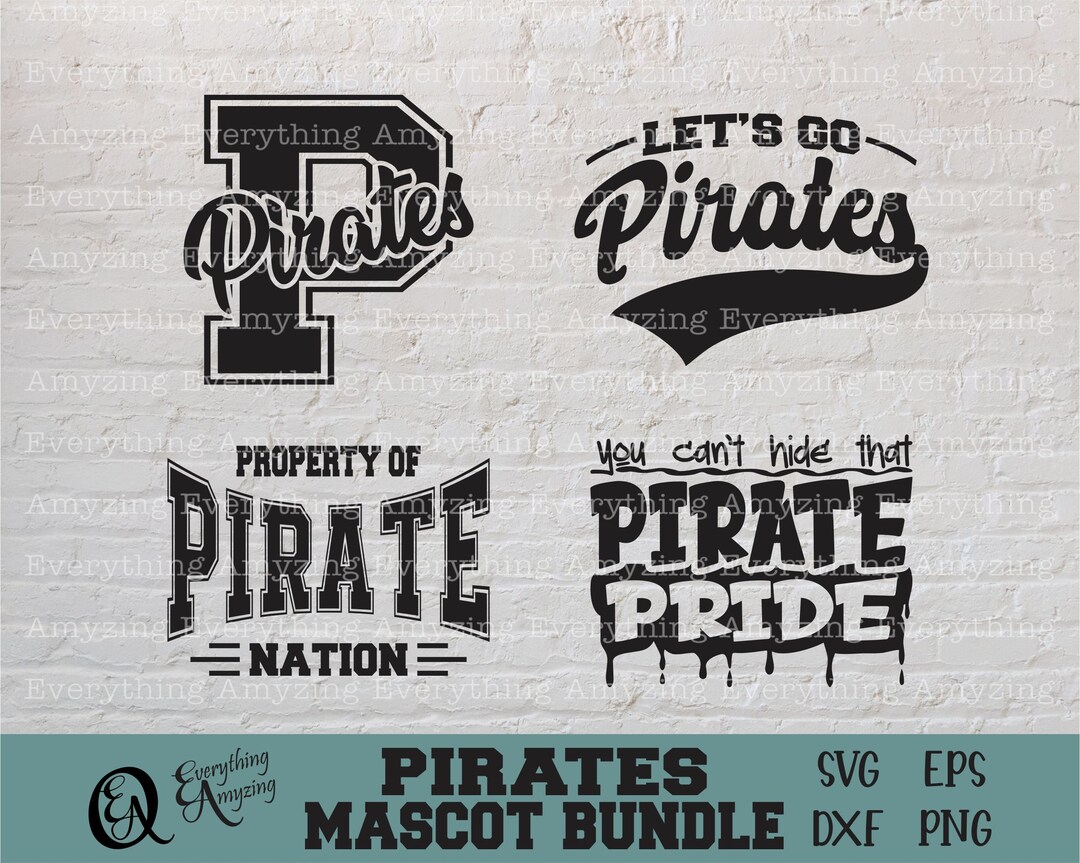 Pirates Mascot Bundle Svg, Pirates School Spirit Svg, Pirates ...