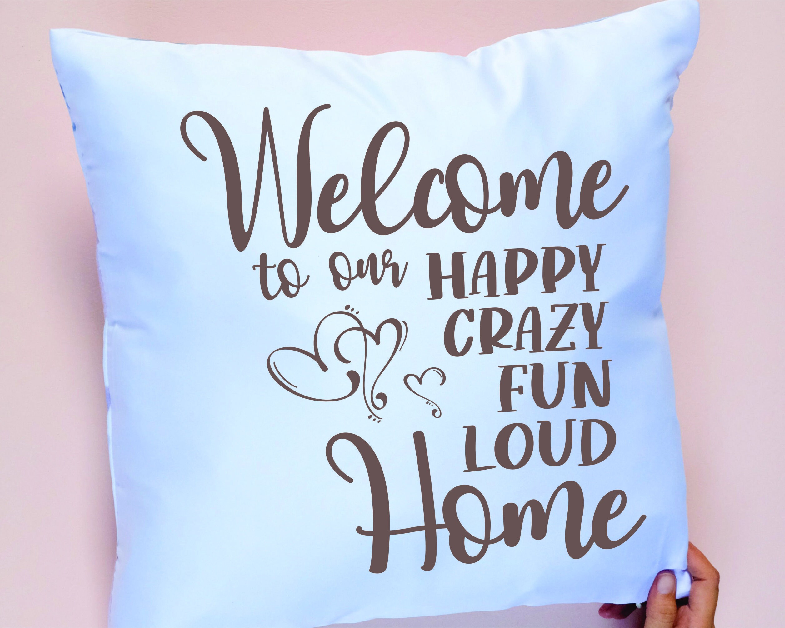 Welcome to Our Happy Crazy Fun Loud Home Svg Home Svg Funny - Etsy