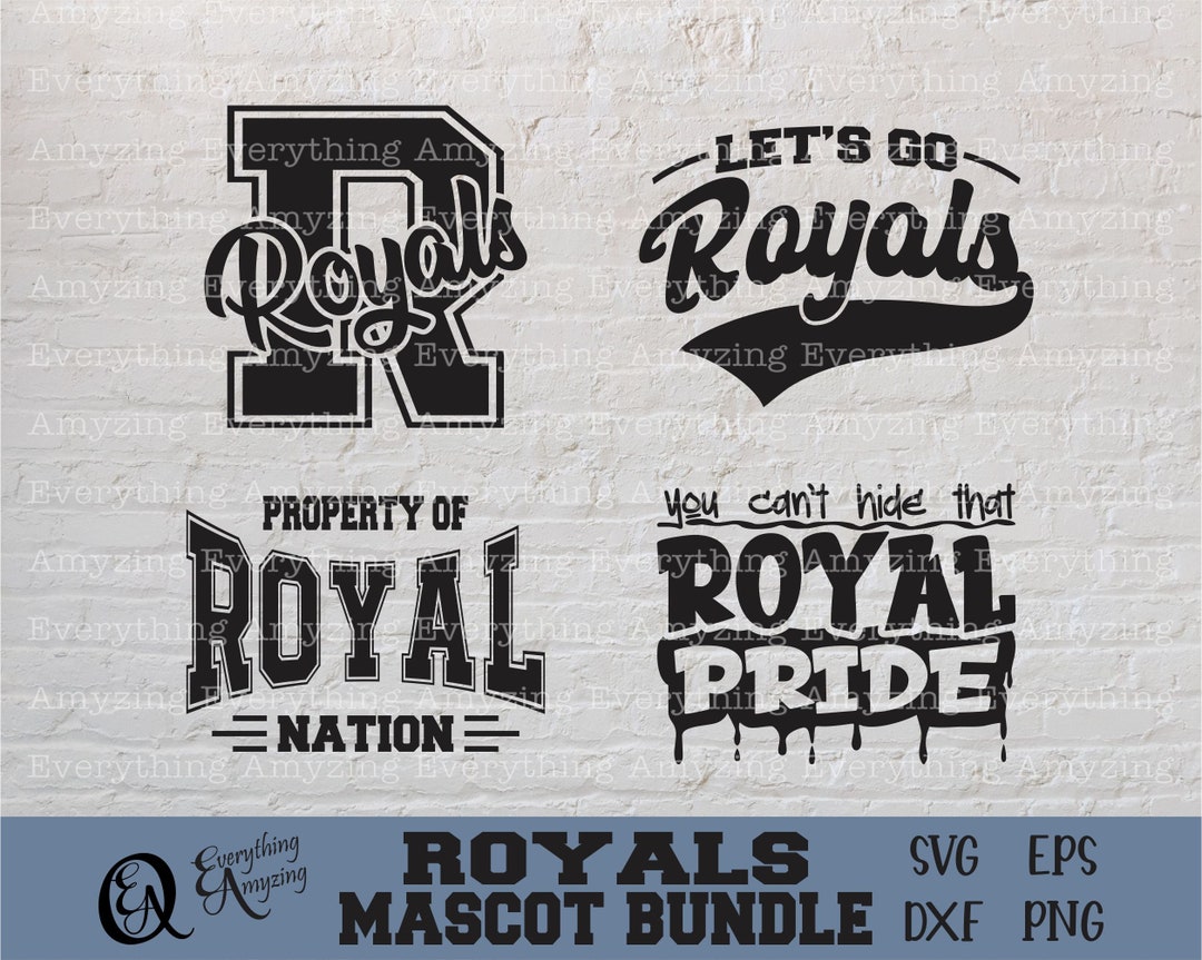 Royals Mascot Bundle Svg, Royals School Spirit Svg, Royals Cheerleading ...