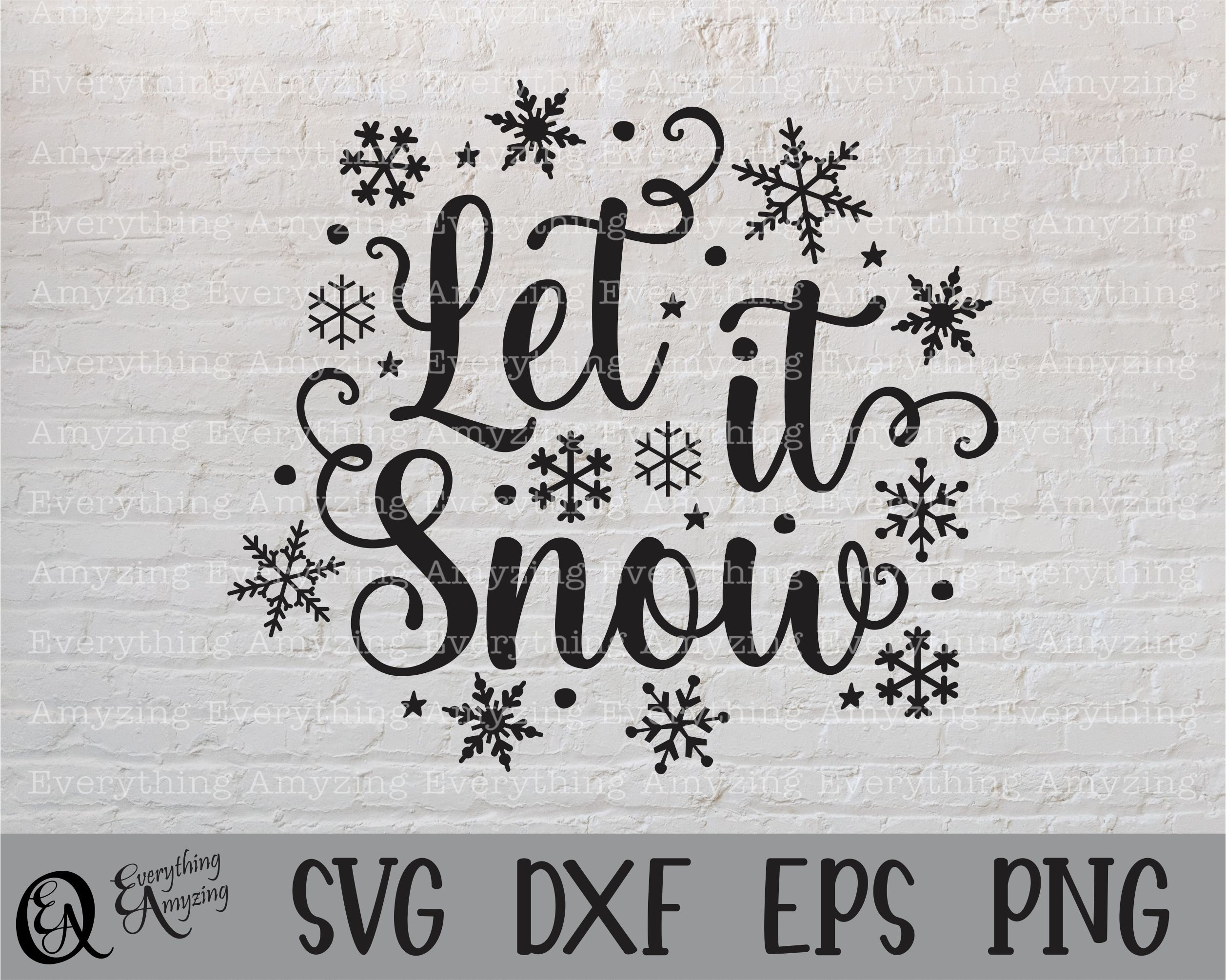 Let It Snow SVG, Merry Christmas Svg, Christmas SVG, Winter Svg ...