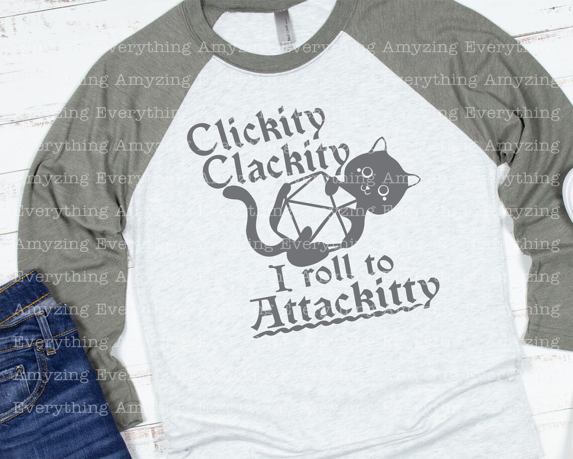 Clickity Clackity I Roll to Attackitty Svg, Dungeons and Dragons, Dnd ...