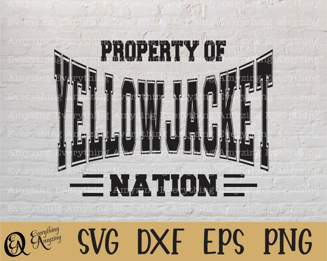 Yellowjacket Nation Svg, Yellowjackets Mascot Svg, Yellowjackets School ...