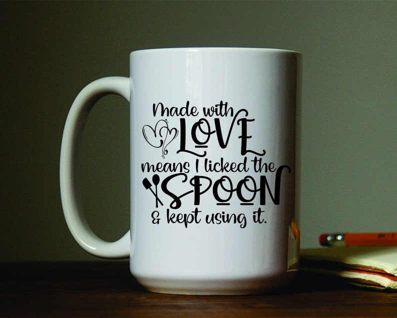 Licked the Spoon Svg Made With Love Svg Baking Svg Cooking - Etsy