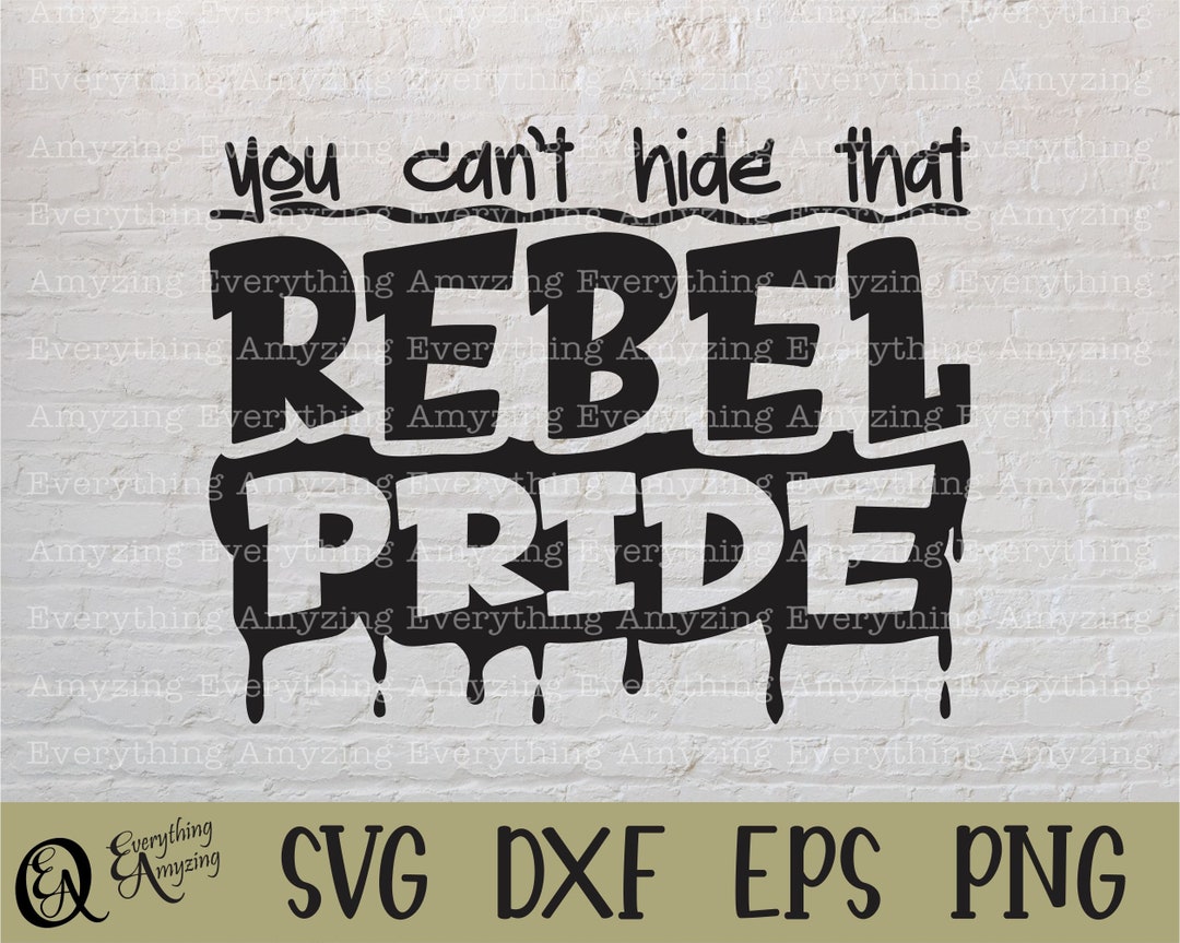 Rebel Pride Svg, Rebels Mascot Svg, Rebels School Spirit Svg, Rebels ...
