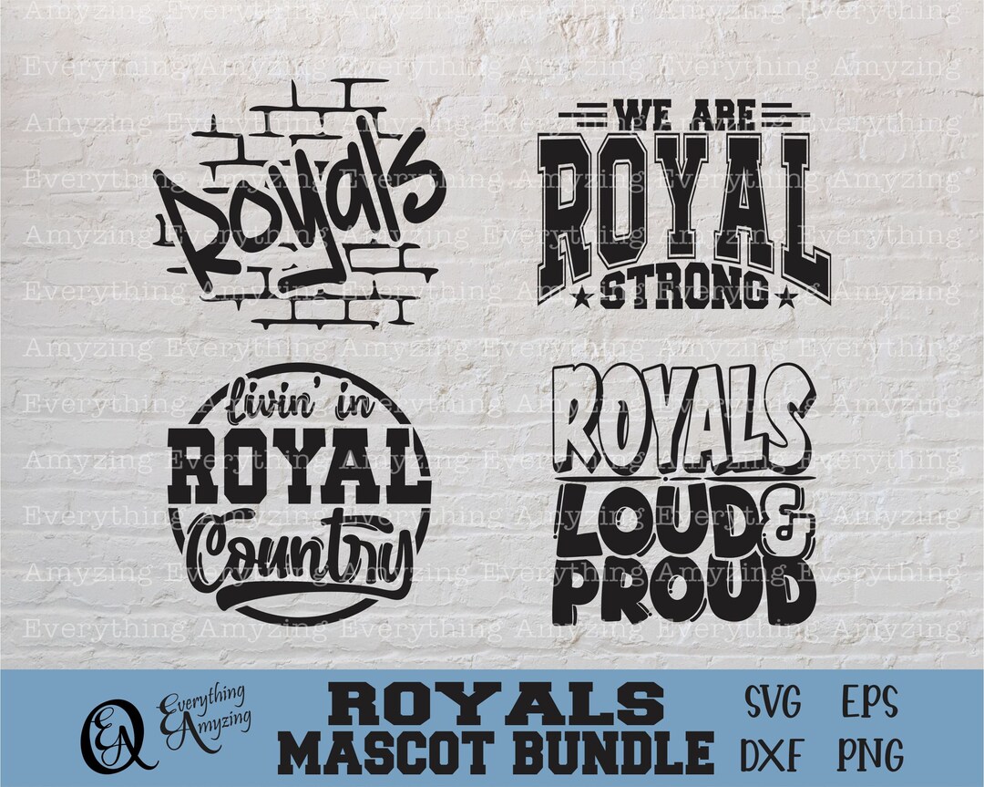 Royals Mascot Bundle Svg, Royals School Spirit Svg, Royals Cheerleading ...