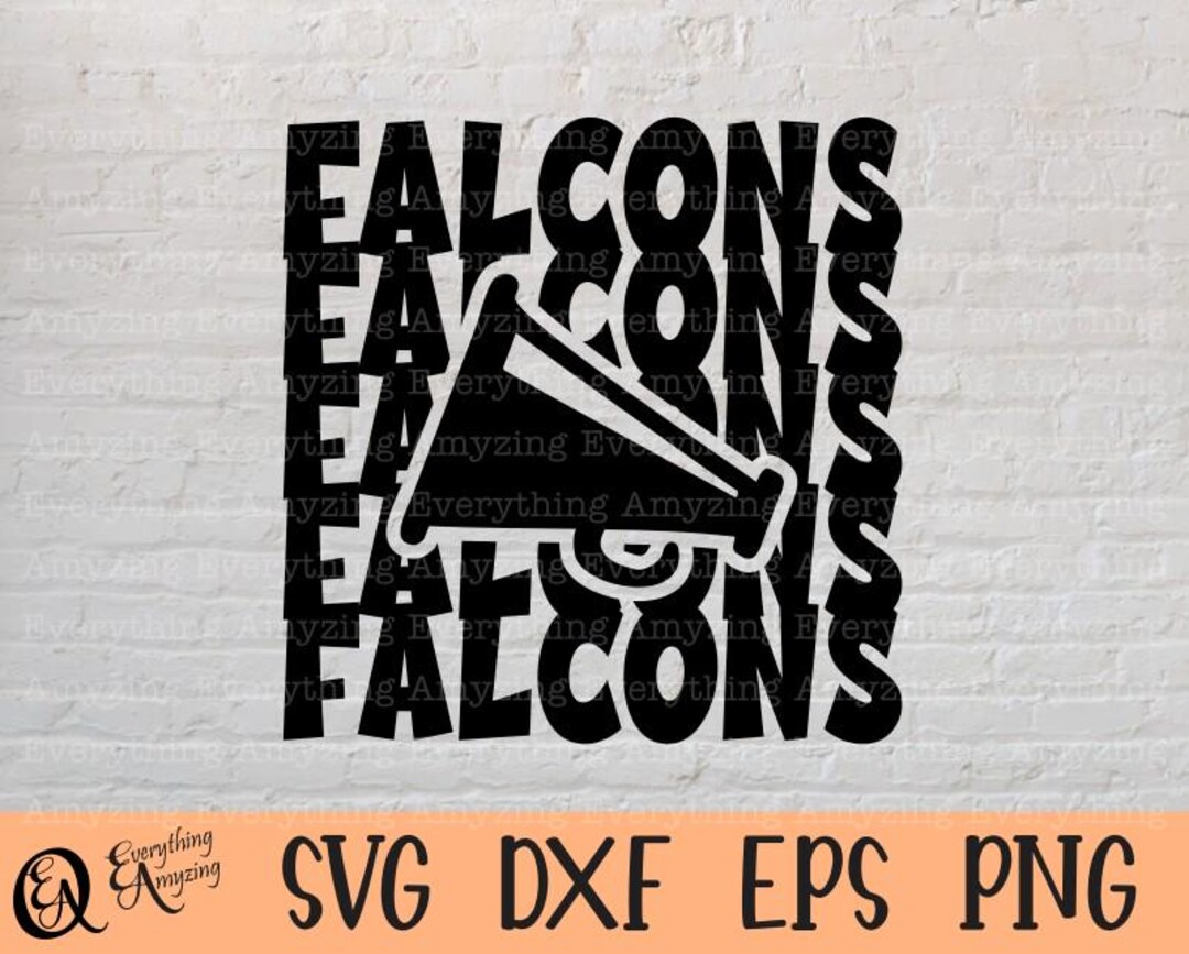 Falcons Cheer Svg, Falcons Mascot Svg, Falcons High School Svg, Falcons ...