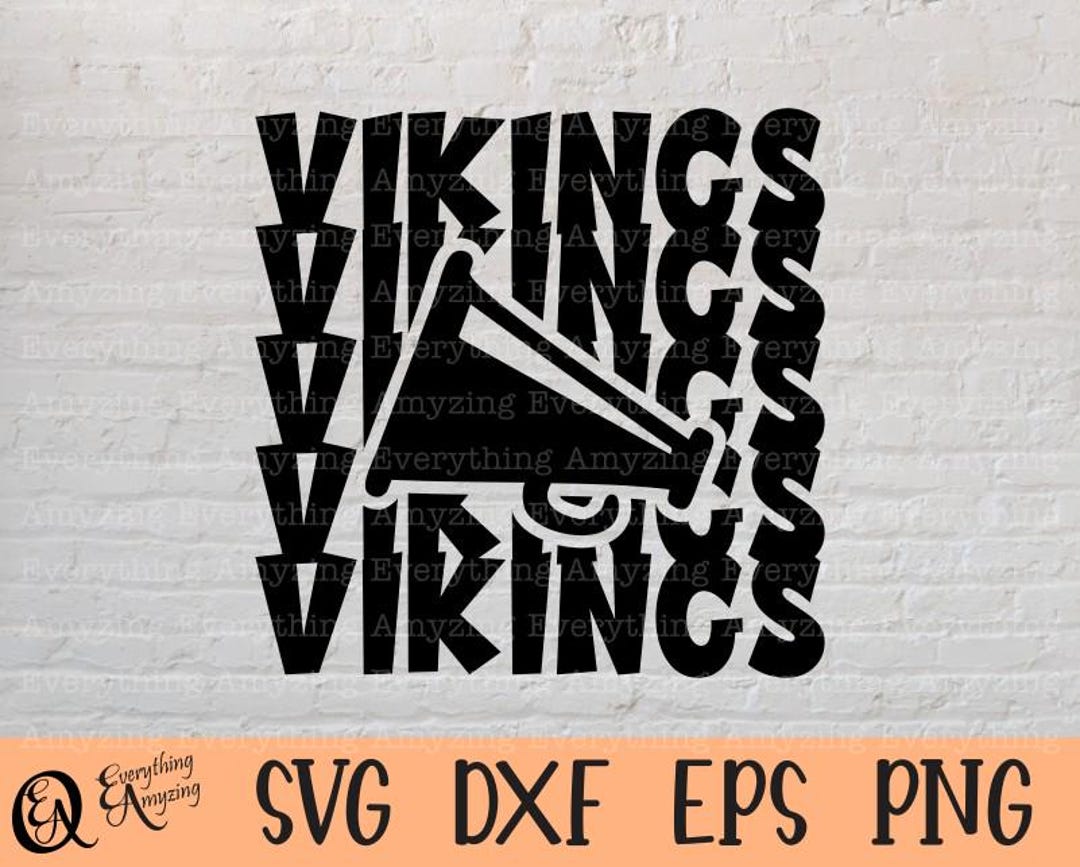 Vikings Cheer Svg, Vikings Mascot Svg, Vikings High School Svg, Vikings ...