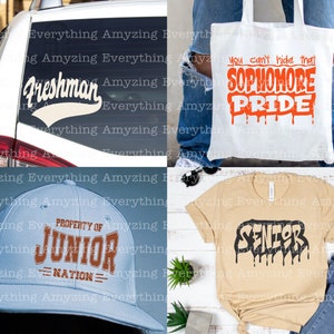 High School Class Bundle Svg, Freshman Svg, Sophomore Svg, Junior Svg ...