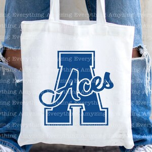 Aces Svg, Aces Mascot Svg, Aces School Spirit Svg, Aces Cheerleading ...