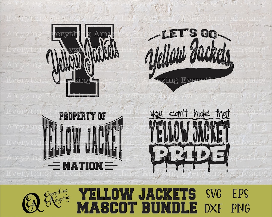 Yellow Jackets Mascot Bundle Svg, Yellow Jackets School Spirit Svg ...