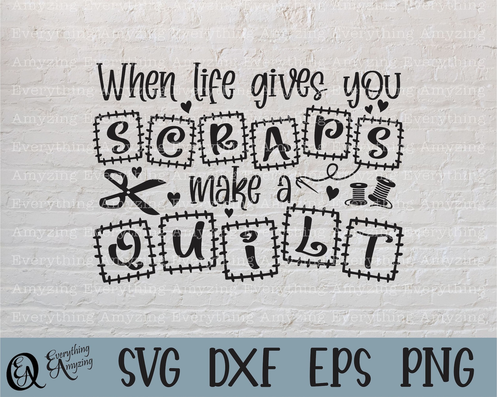 When Life Gives You Scraps Svg, Quilting Svg, Quilter, Sewing Svg ...