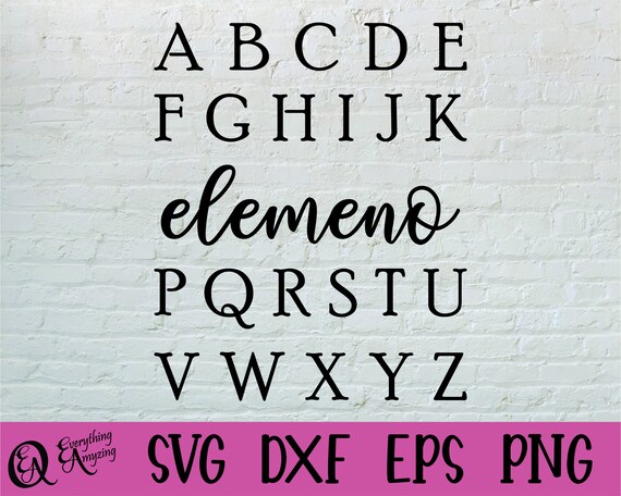 Elemeno P Svg Abc's Alphabet Svg Elementary School Svg - Etsy