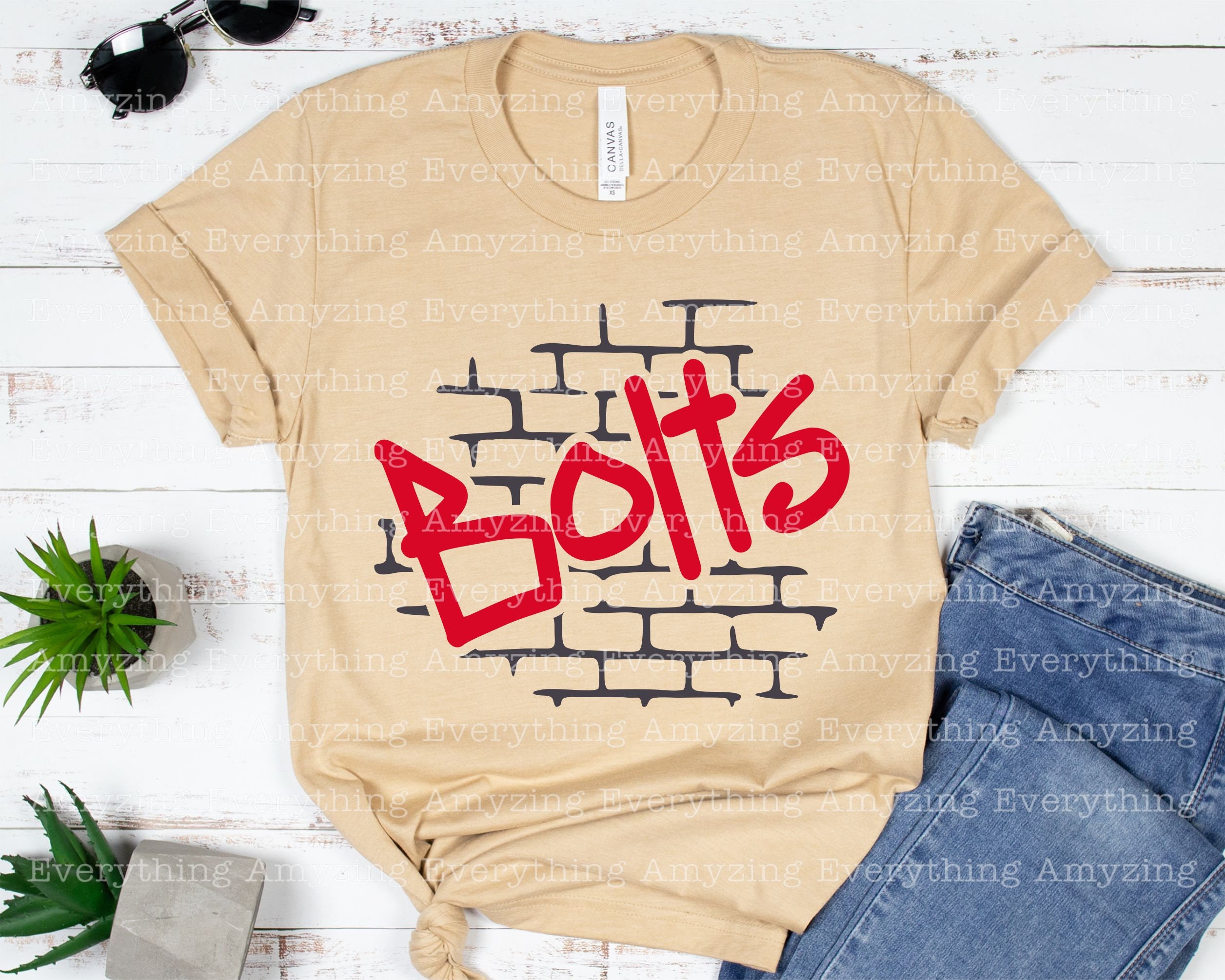 Bolts Graffiti Svg, Bolts Mascot Svg, Bolt School Spirit Svg, Bolts ...