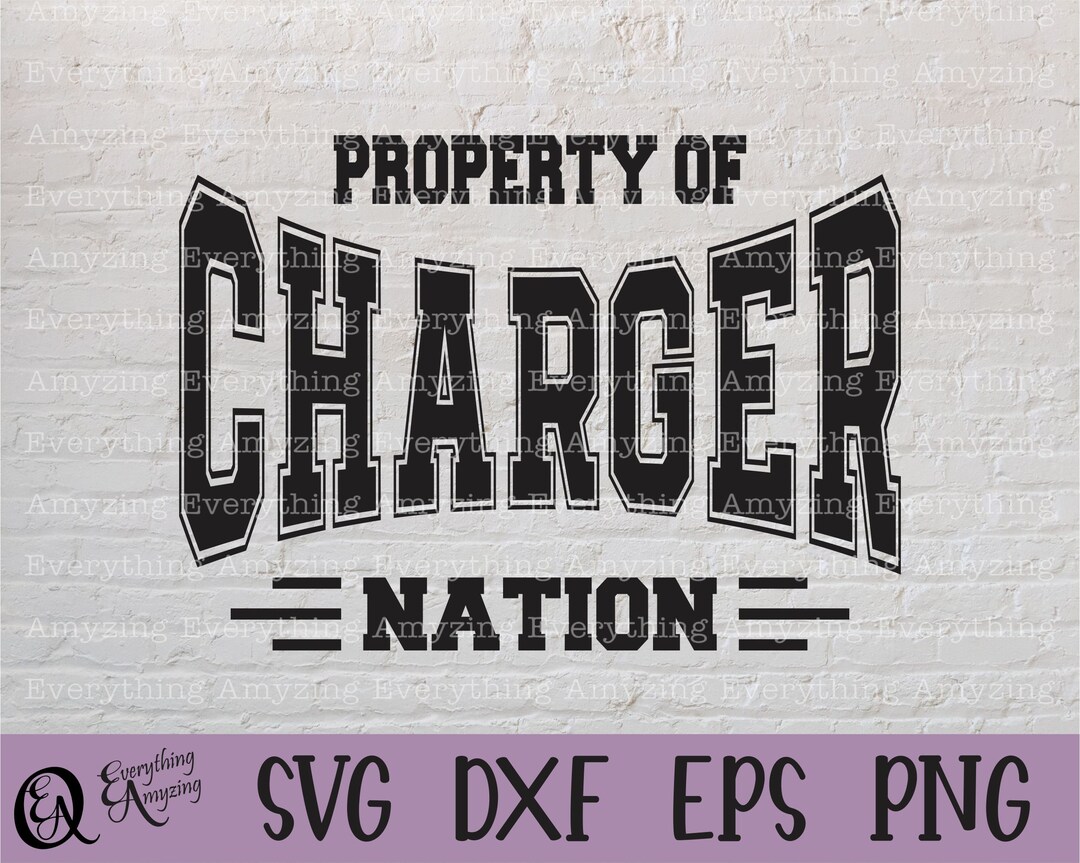 Charger Nation Svg, Chargers Mascot Svg, Chargers School Spirit Svg ...
