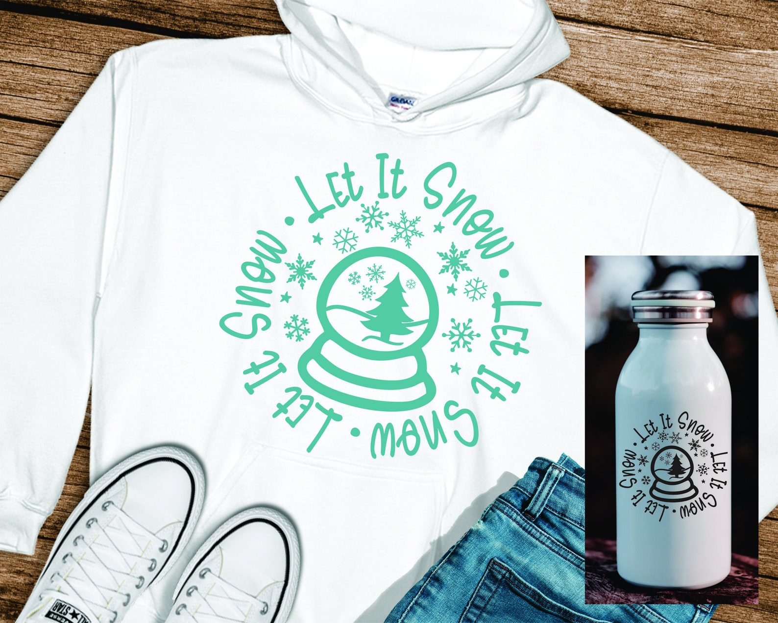 Let It Snow SVG Merry Christmas Svg Christmas SVG Winter - Etsy