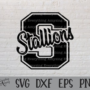 Stallions Svg, Stallions Mascot Svg, Stallions School Spirit Svg ...