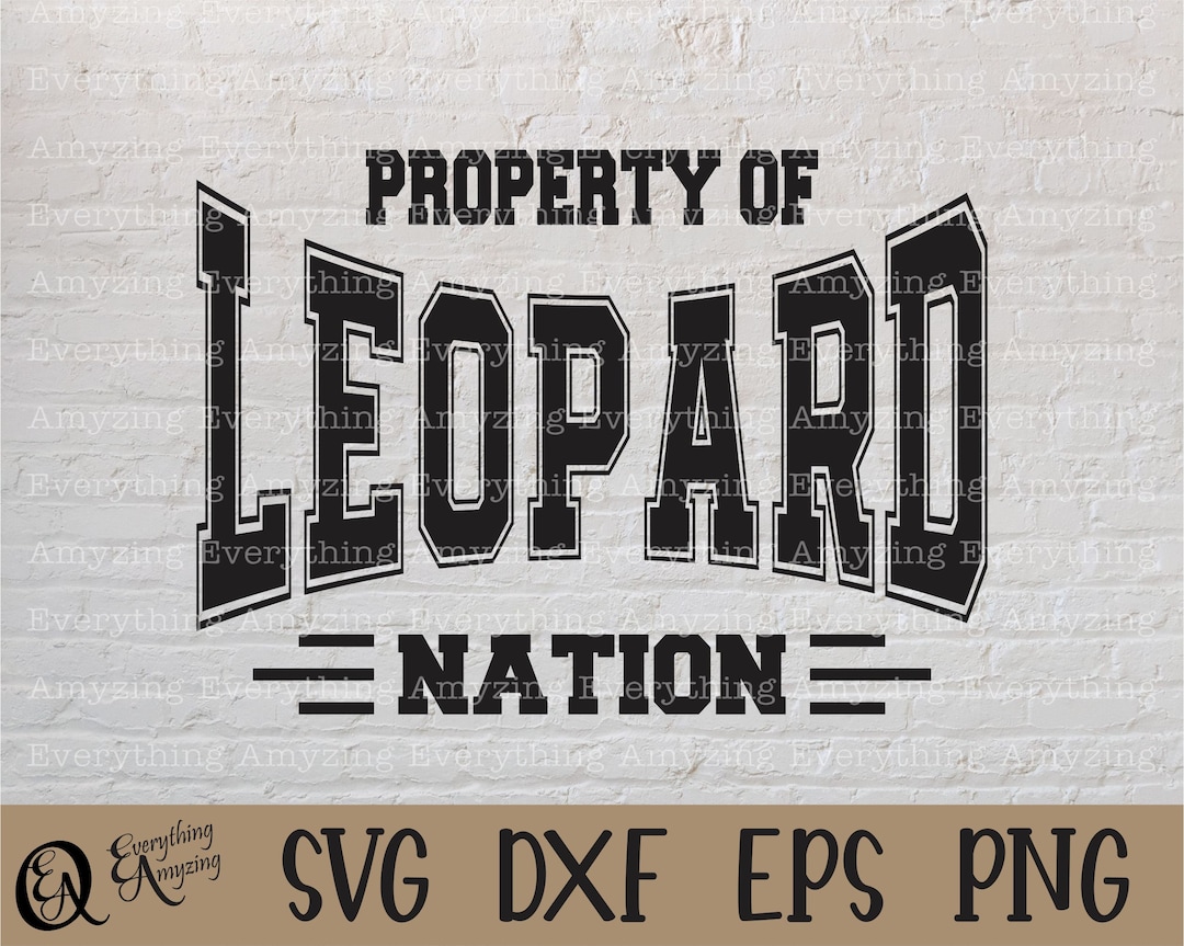 Leopard Nation Svg, Leopards Mascot Svg, Leopards School Spirit Svg ...