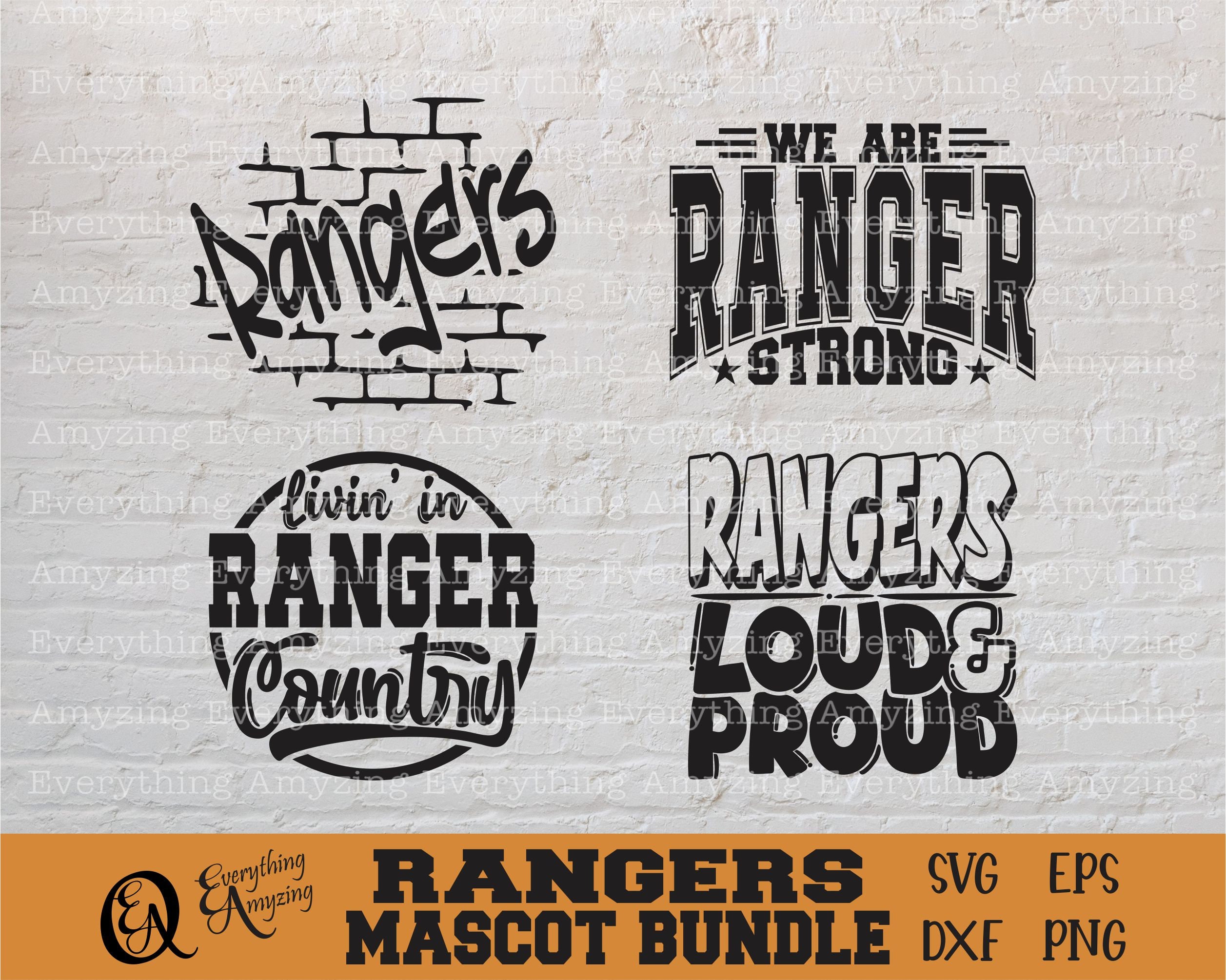 Rangers Mascot Bundle Svg, Rangers School Spirit Svg, Rangers ...
