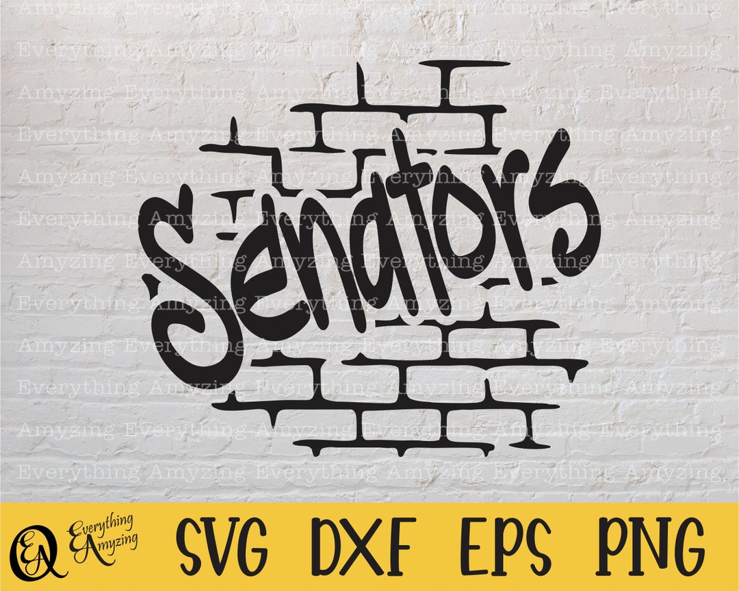 Senators Graffiti Svg, Senators Mascot Svg, Senator School Spirit, High ...