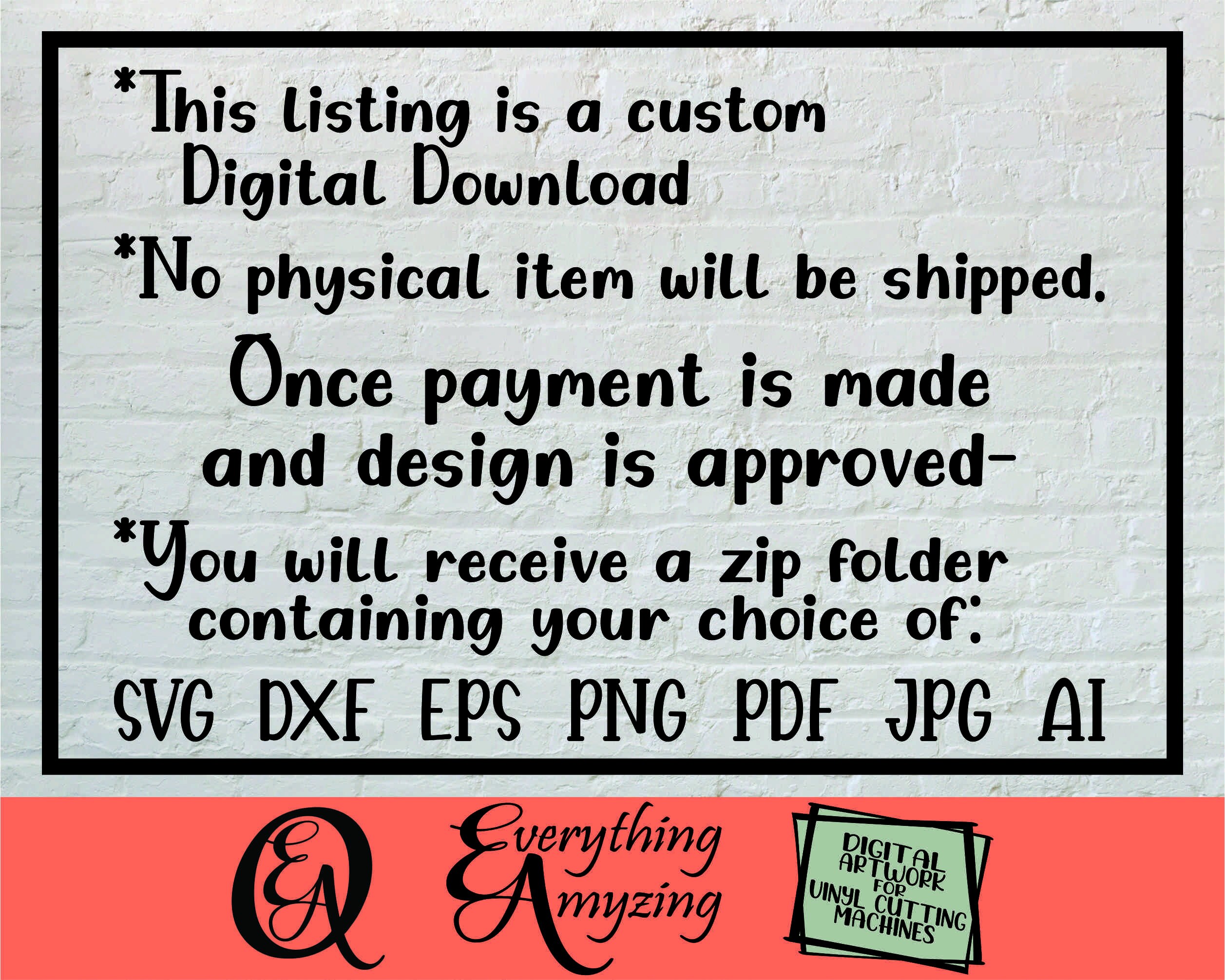 Custom Digital Download Svg Custom PNG Artwork Svg Custom | Etsy