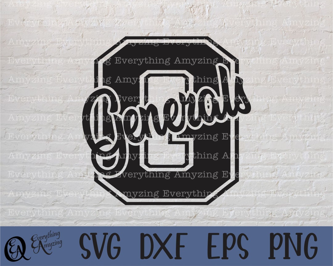 Generals Svg, Generals Mascot Svg, Generals School Spirit Svg, Generals ...
