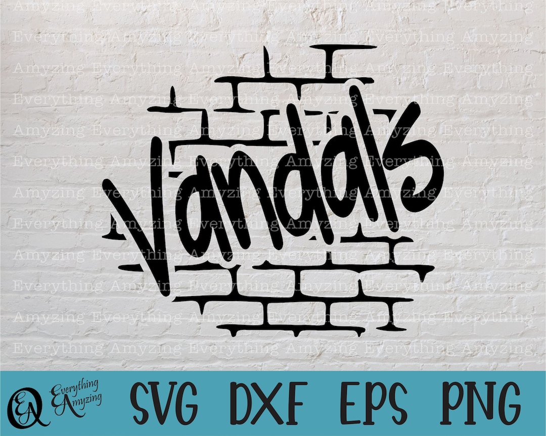 Vandals Graffiti Svg, Vandals Mascot Svg, Vandal School Spirit, Vandals ...