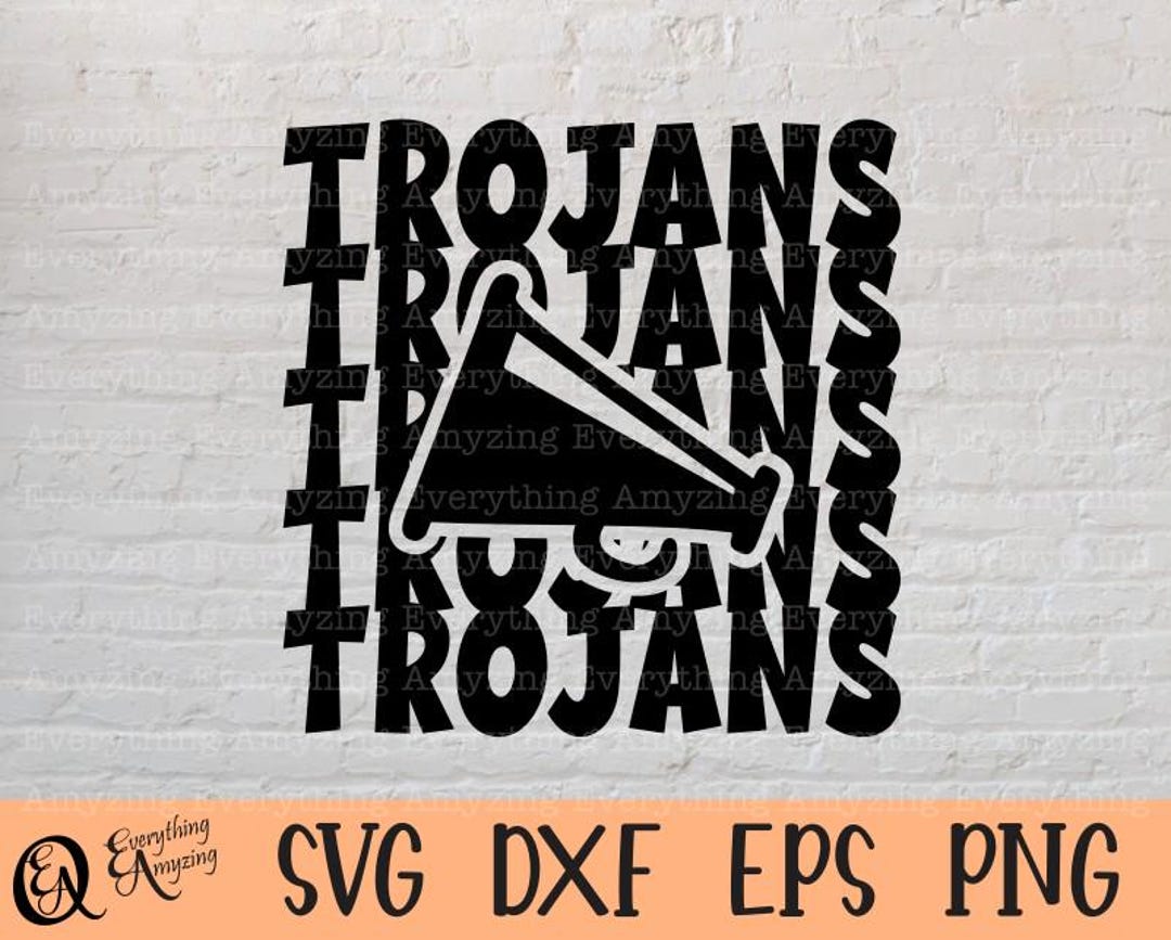 Trojans Cheer Svg, Trojans Mascot, Trojans High School Svg, Trojans ...