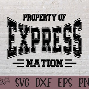 Express Nation Svg, Express Mascot Svg, Express School Spirit Svg ...