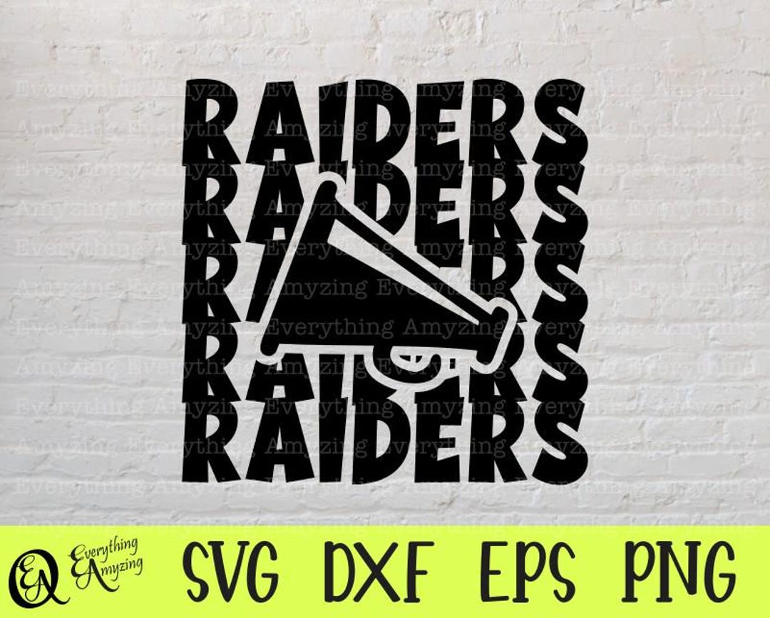 Raiders Cheer Svg, Raiders Mascot Svg, Raiders High School Svg, Raiders ...