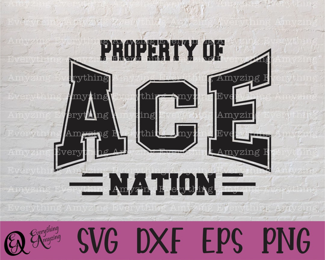 Ace Nation Svg, Aces Mascot Svg, Aces School Spirit Svg, Aces ...