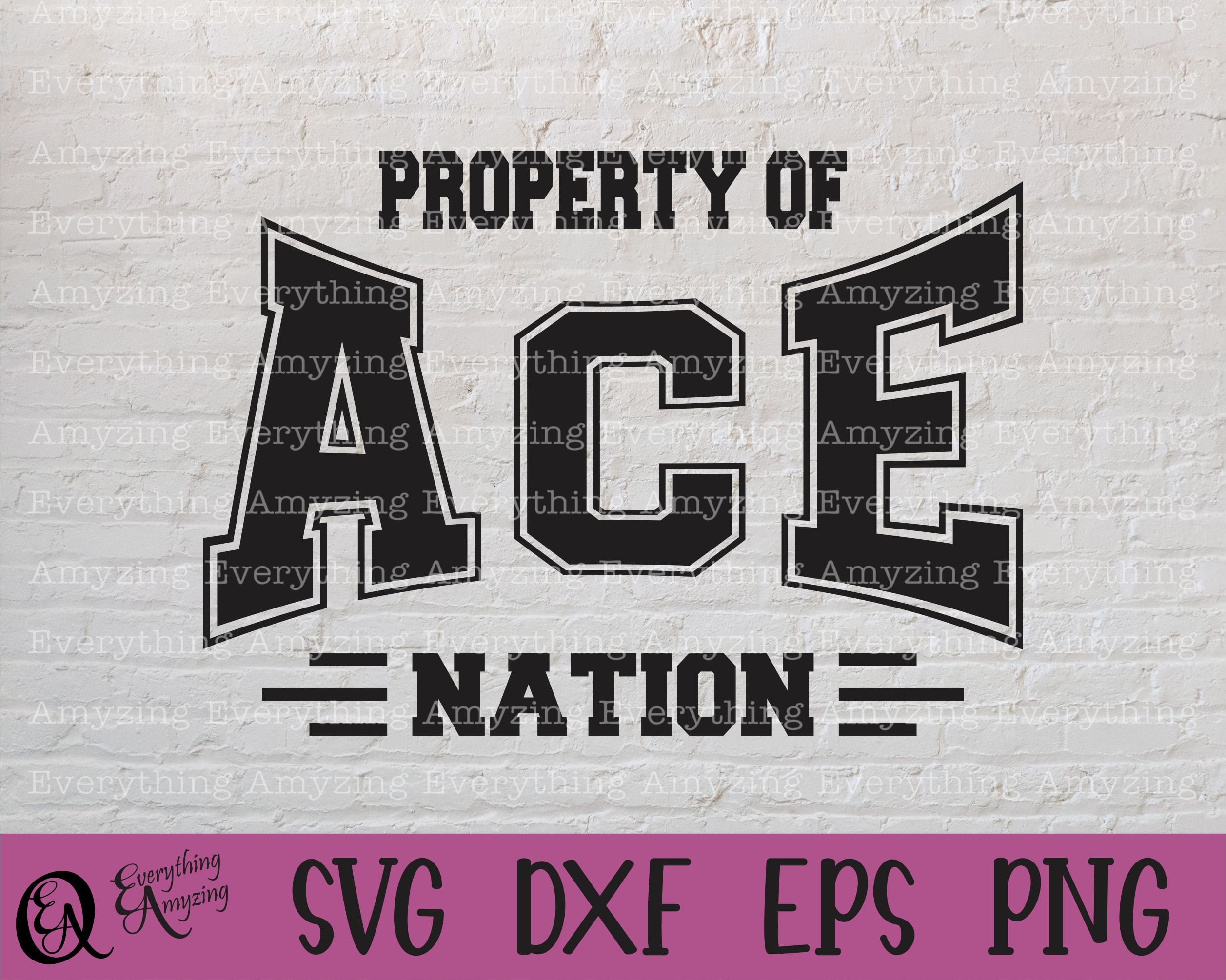 Ace Nation Svg, Aces Mascot Svg, Aces School Spirit Svg, Aces ...