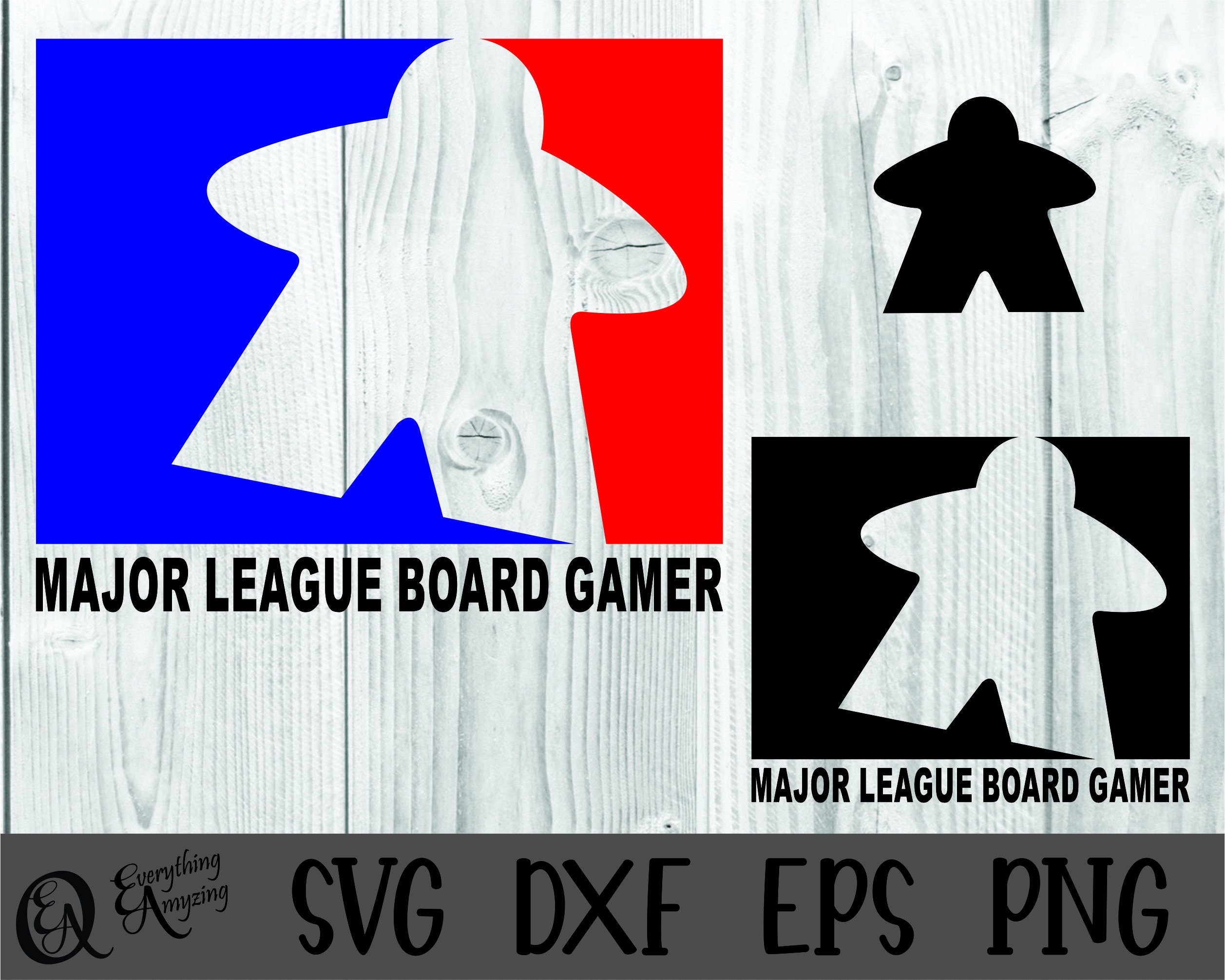 Major League Board Gamer Svg Meeple Svg Board Game Svg - Etsy