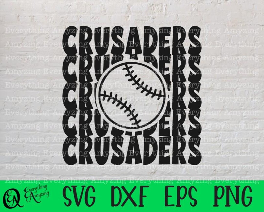 Crusaders Baseball Svg, Crusaders Mascot Svg, Crusaders School ...
