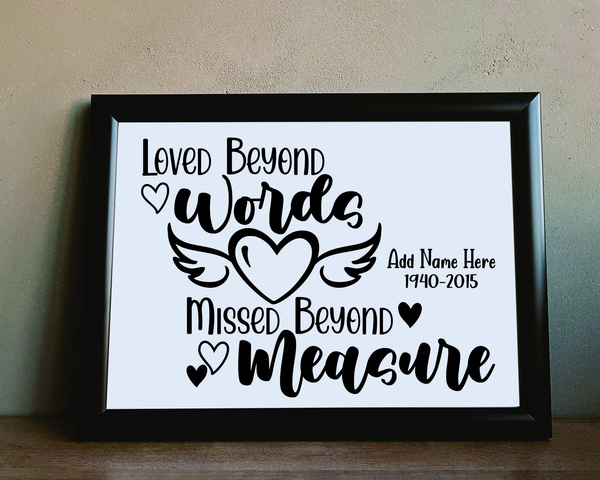 Loved Beyond Words Missed Beyond Measure Svg Rest in Peace - Etsy