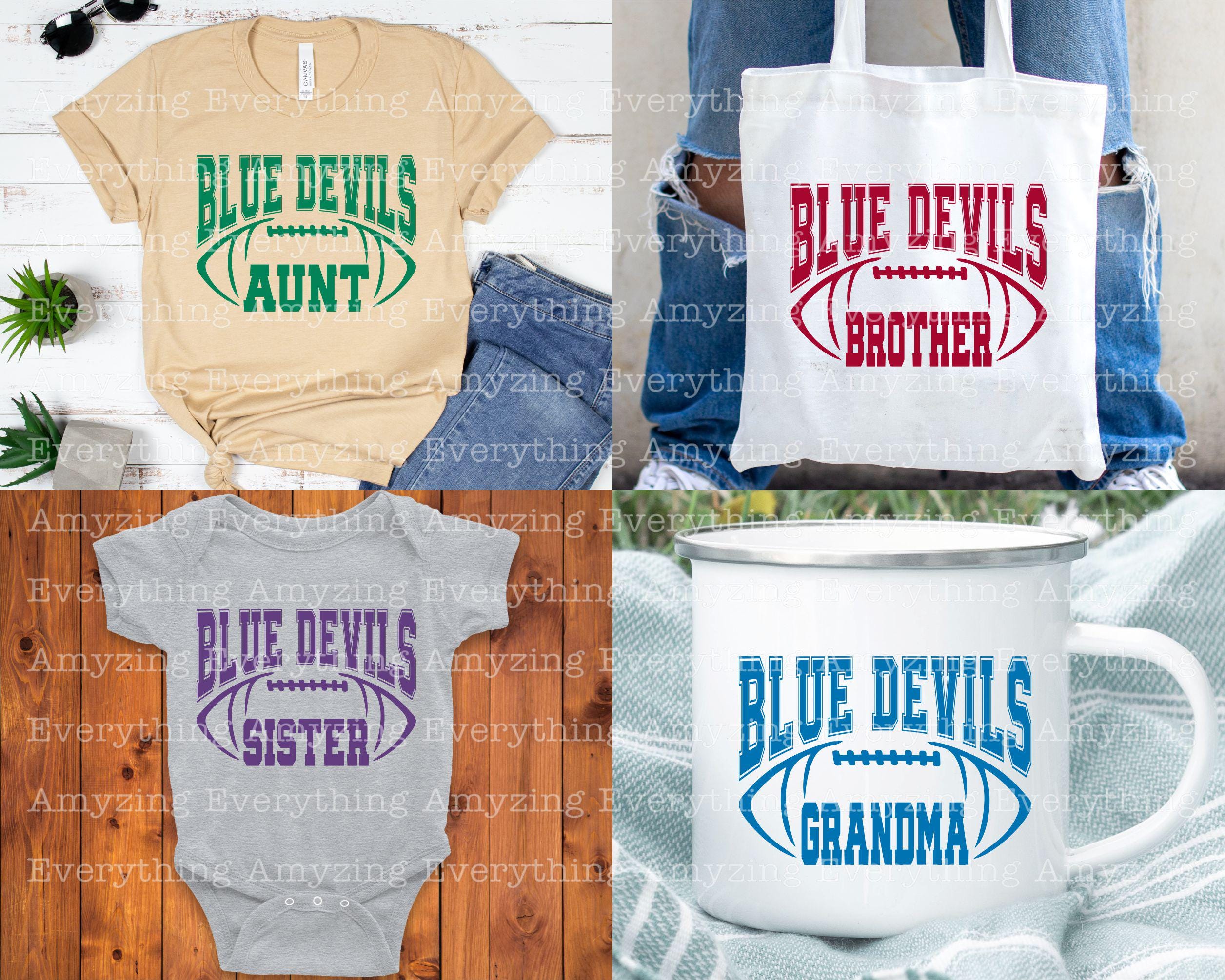 Blue Devils Football Family Bundle Svg, Football Dad Svg, Blue Devils ...