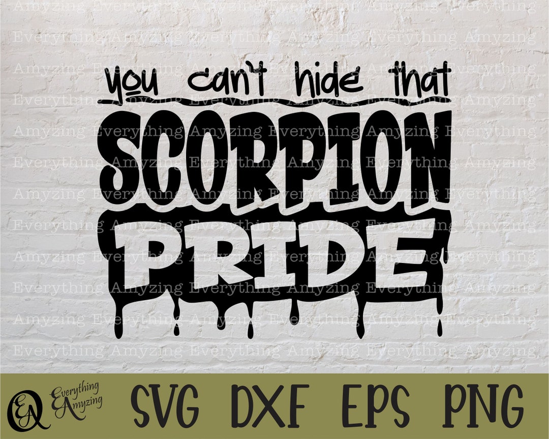 Scorpion Pride Svg, Scorpions Mascot Svg, Scorpions School Spirit Svg ...