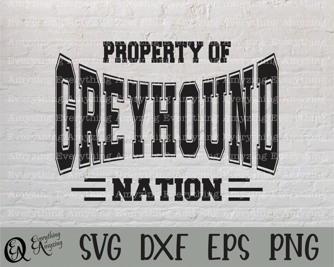 Greyhound Nation Svg, Greyhounds Mascot Svg, Greyhounds School Spirit ...