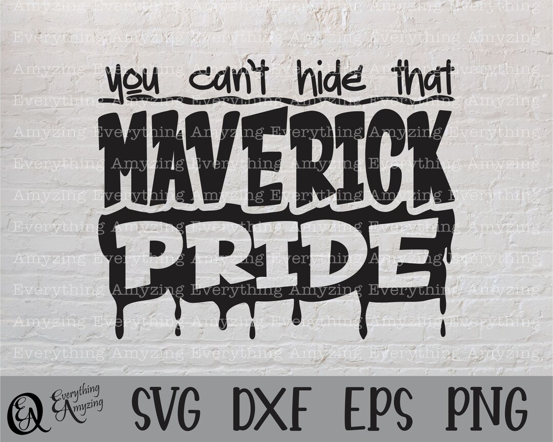 Maverick Pride Svg, Mavericks Mascot Svg, Mavericks School Spirit Svg ...
