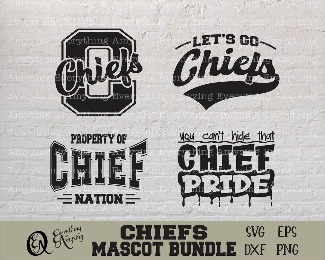 Chiefs Mascot Bundle Svg, Chiefs School Spirit Svg, Chiefs Cheerleading ...