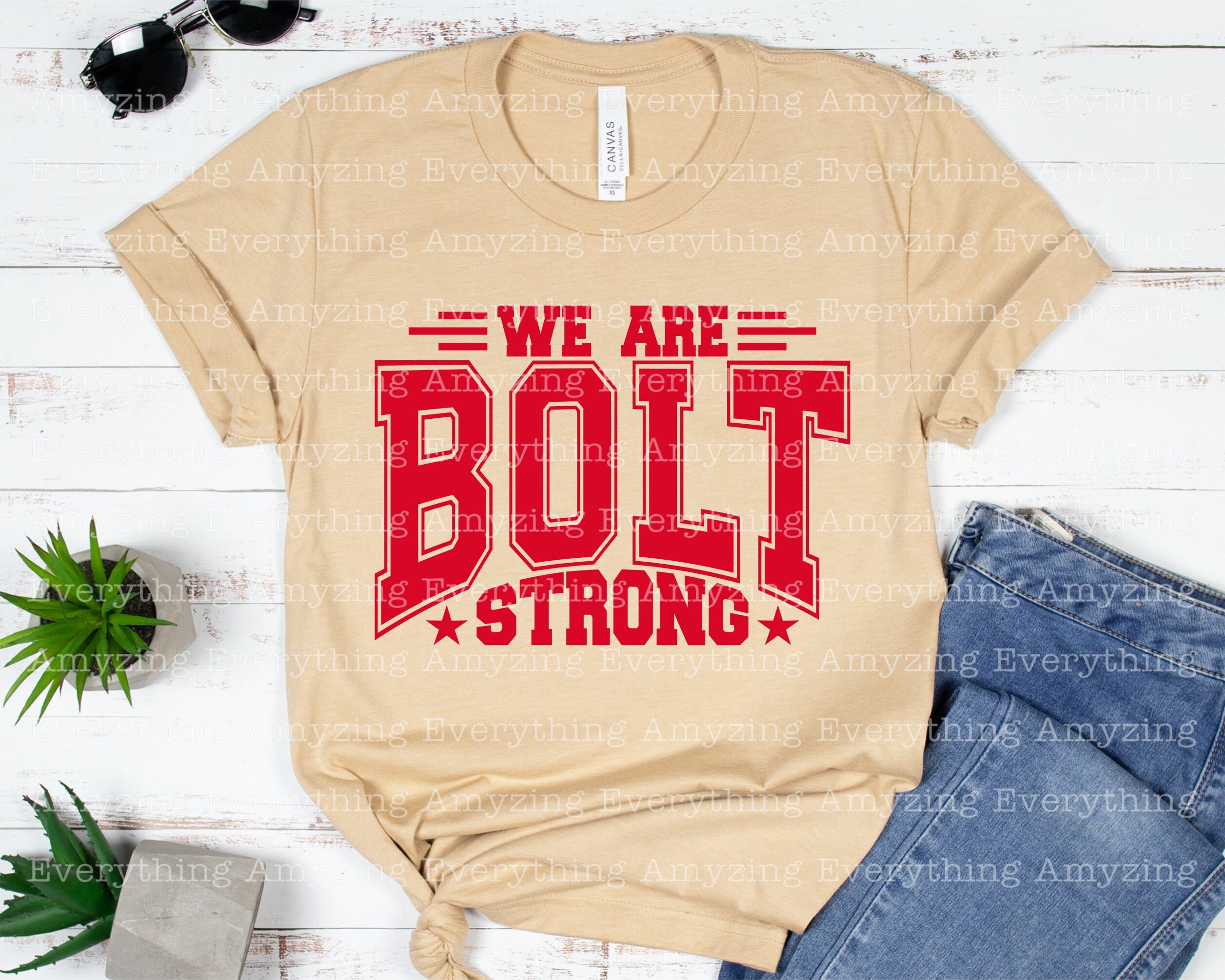 Bolt Strong Svg, Bolts Mascot Svg, Bolts School Spirit Svg, Bolts ...