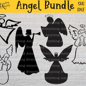 Angel SVG Bundle, Angel Svg, Angel Decal, Angel Sticker, Angel Clipart ...