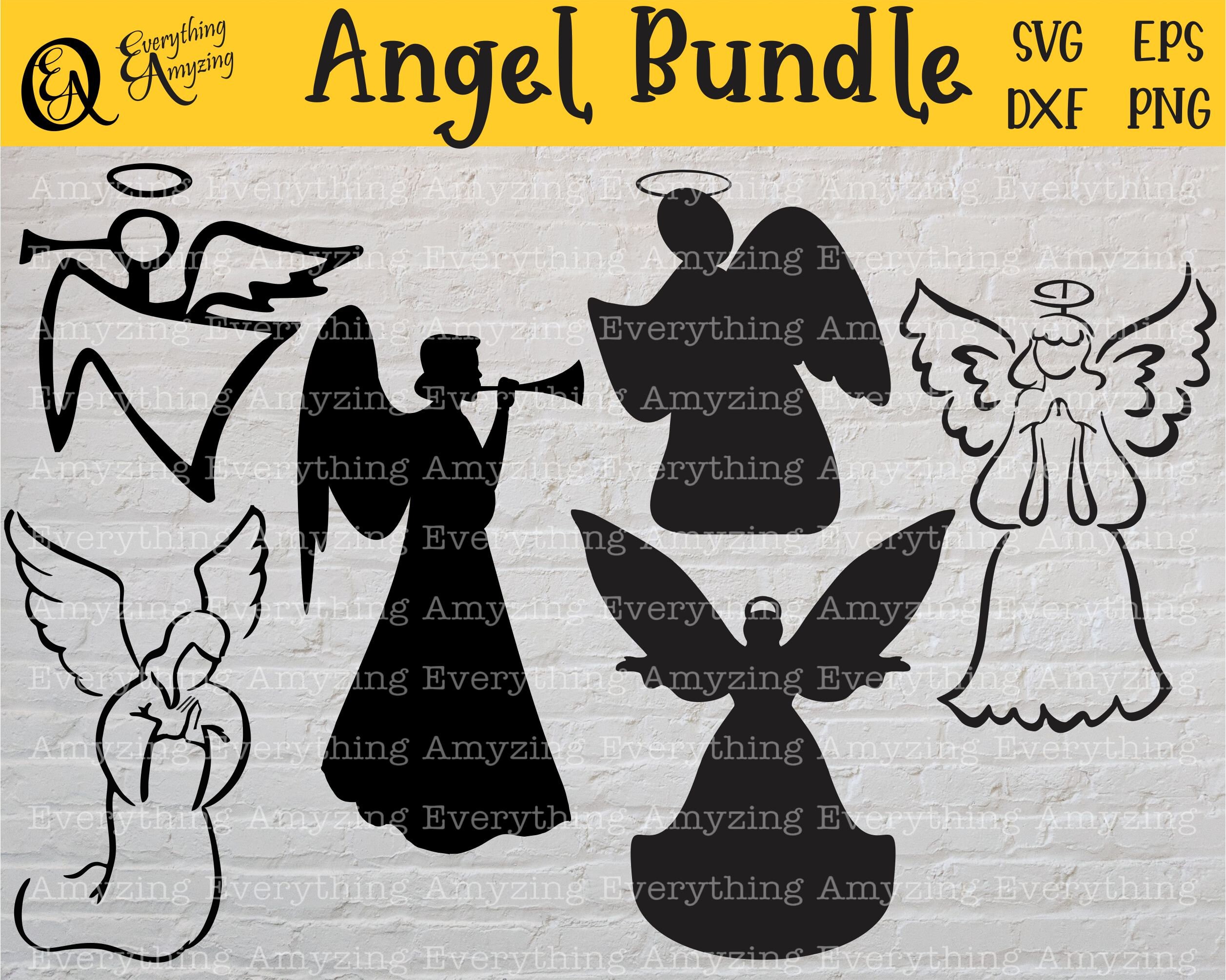Angel SVG Bundle Angel Svg Angel Decal Angel Sticker Angel - Etsy