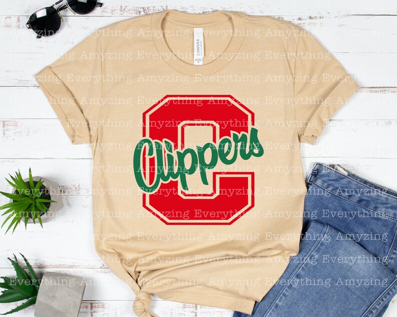 Clippers Mascot Bundle Svg, Clippers School Spirit Svg, Clippers ...