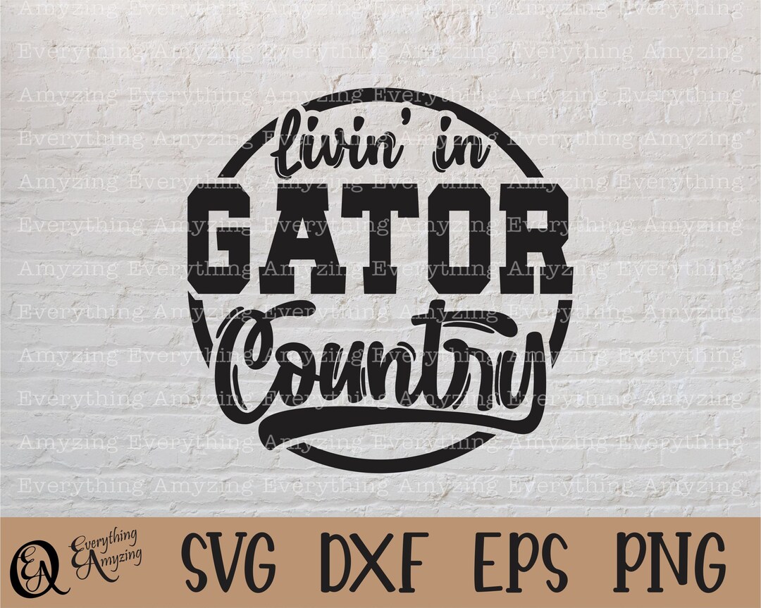 Gator Country Svg, Gators Mascot Svg, Gator School Spirit Svg, Gators ...
